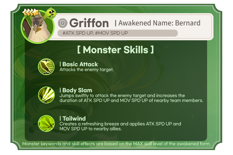 4★ Wind Griffon Monster Spot..-Summoners War: Chronicles Official Forum